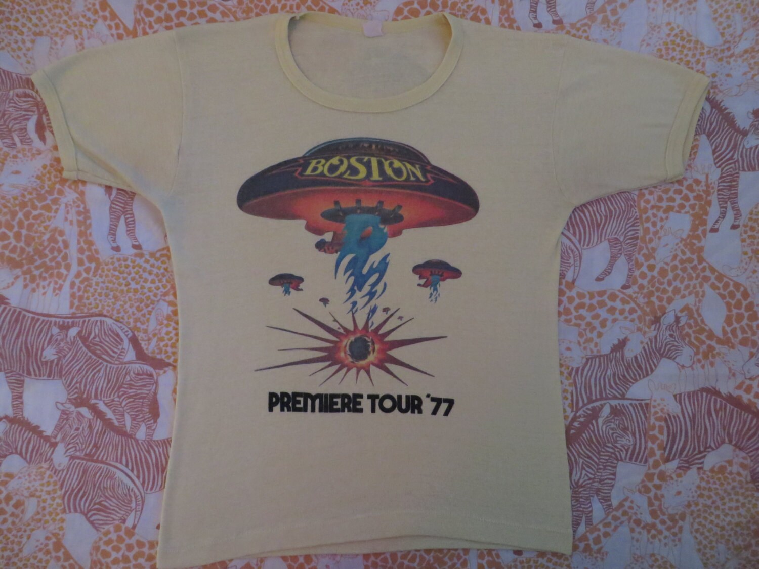 BOSTON 1977 Tour T SHIRT - Etsy