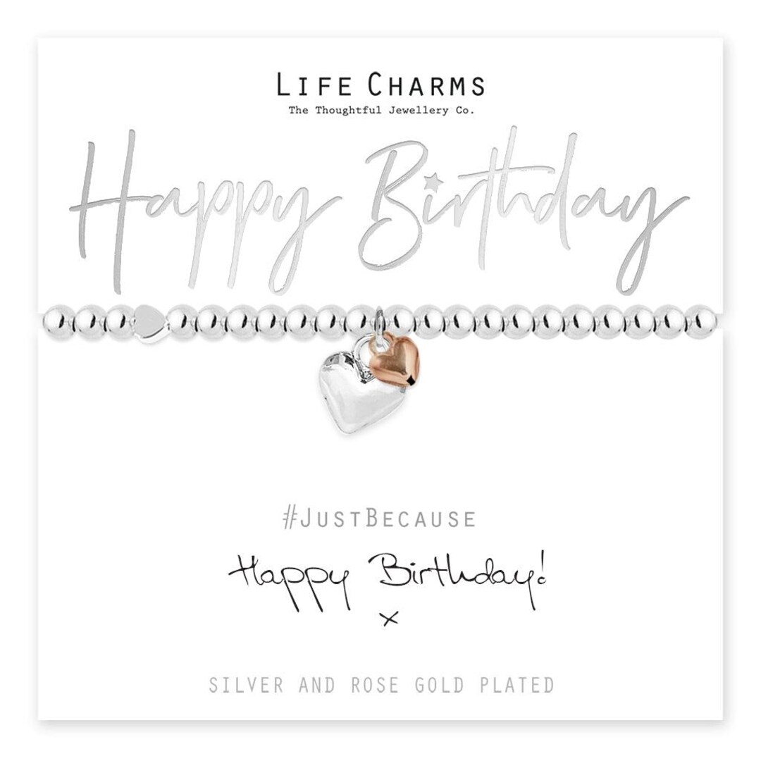 Happy Birthday Hearts Bracelet - Etsy
