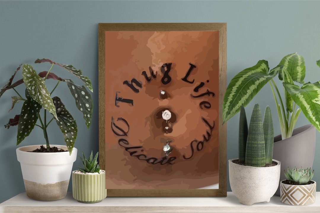 Thug Life Black Man Culture Printable Wall Art Streetwear Print African ...