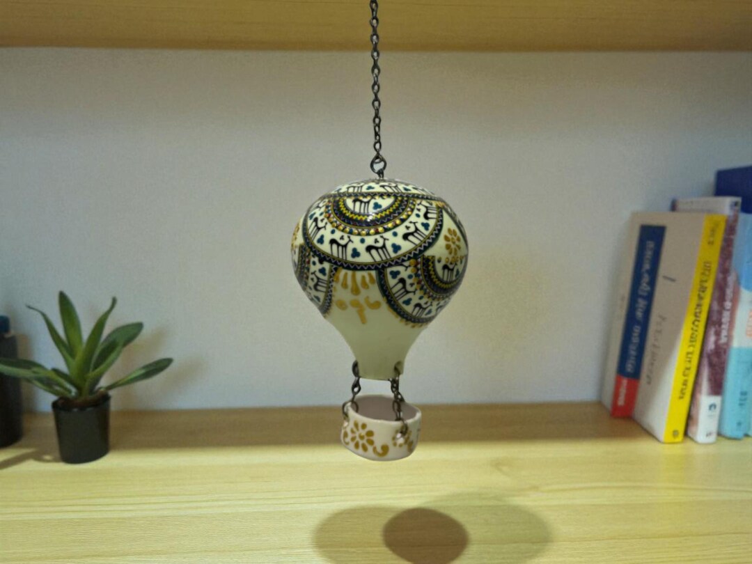 Set of 3 Handmade Glowing Ceramic Balloons – Decorative Art Pieces 12 ...
