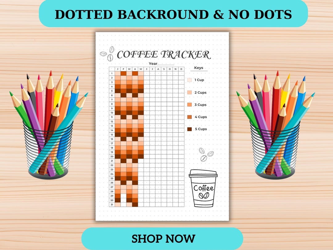 Coffee Tracker - PRINTABLE Journal Page - Planner - Health Tracker ...