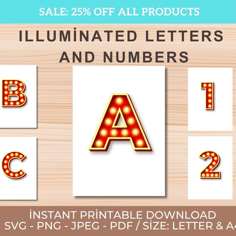 Alphabet Light Signs - Etsy