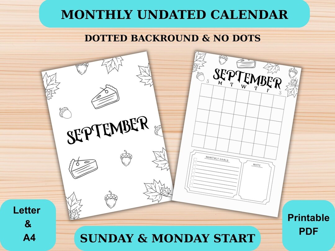 Printable September Title Page - September Calendar - PRINTABLE ...