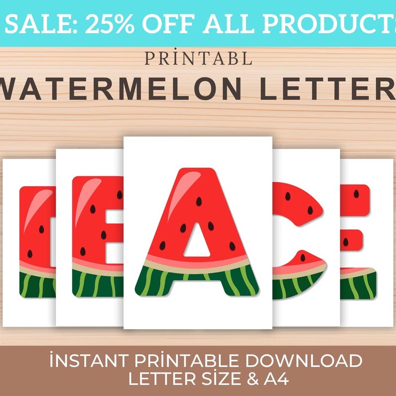 Watermelon Fruit Poster - Etsy