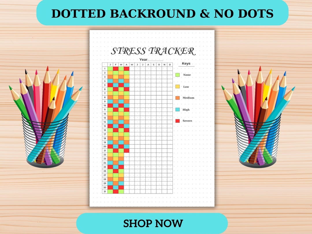 Stress Tracker - PRINTABLE Journal Page - Habit Tracker - Anxiety ...