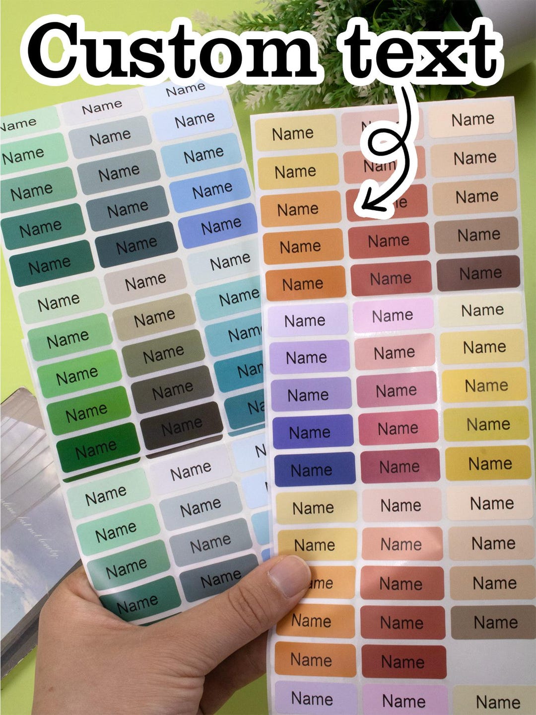 Custom Waterproof Stickers, Personalized Name Labels Stickers for Kids ...