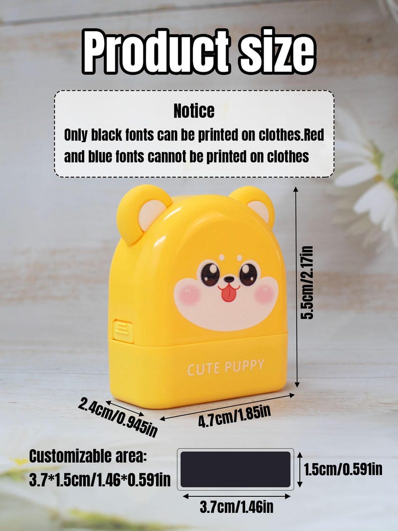 Custom Name Stamp, Personalized Clothing Stamps for Kids Clothes ...