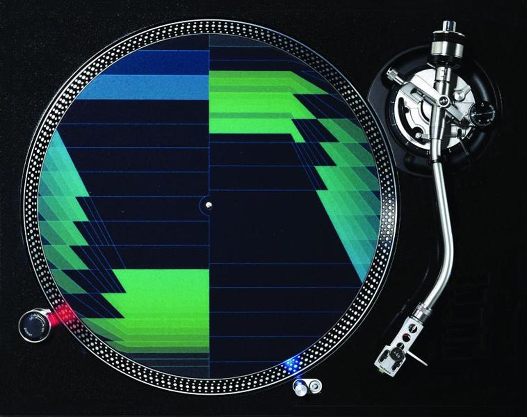 Geometric_01 12'' Turntable DJ Slipmats for Record Collectors, Vinyl ...