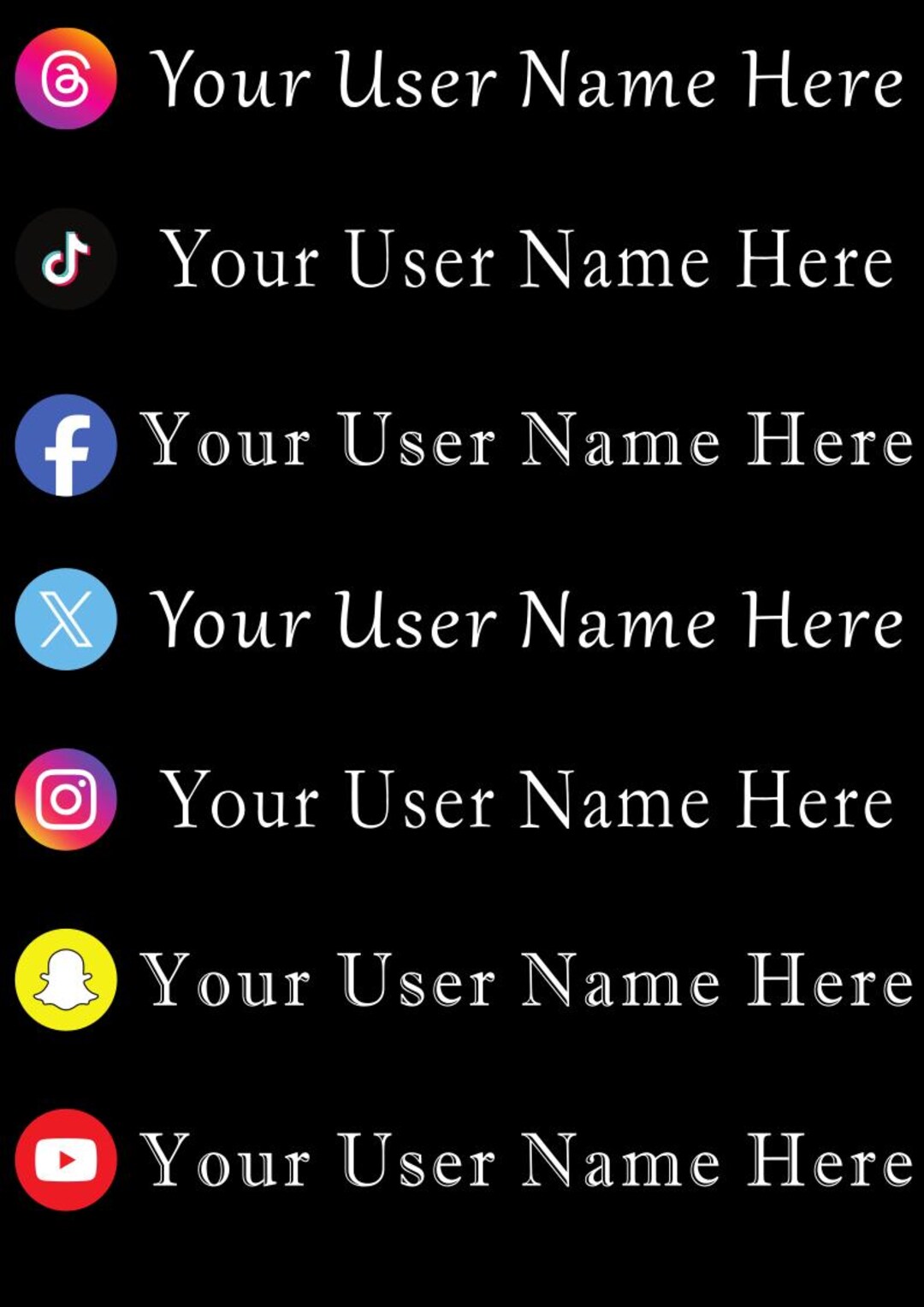 Custom Social Media Sticker, Car Decal, Window Sticker, Water Proof - Etsy