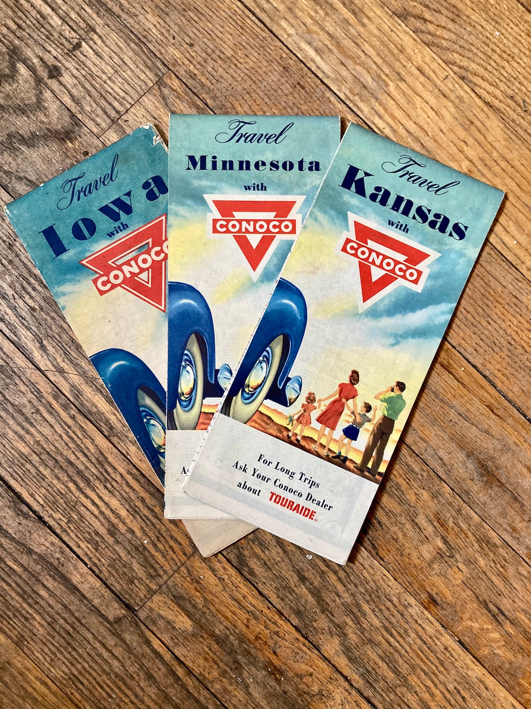 Three Conoco Maps. 1950s - Etsy UK