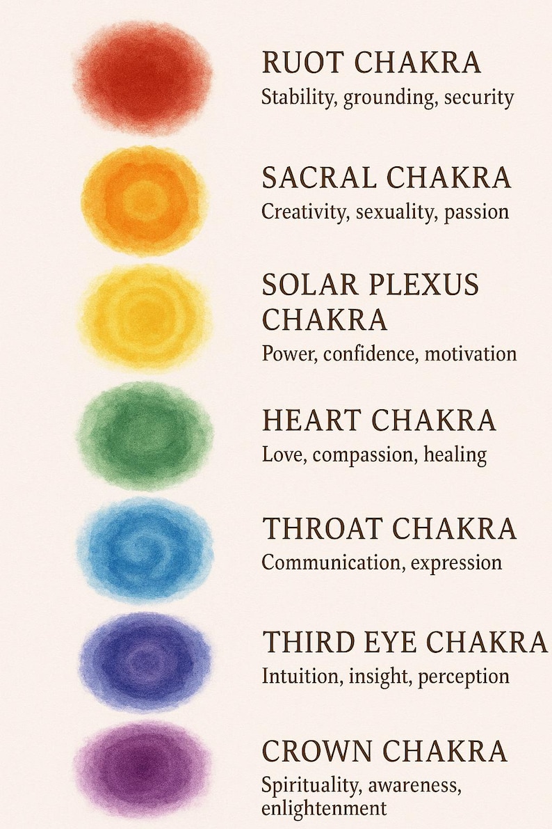 Chakra and Aura Chart - Etsy