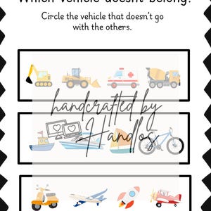 Printable Vehicle Activity Book for Preschoolers (PDF) - Etsy