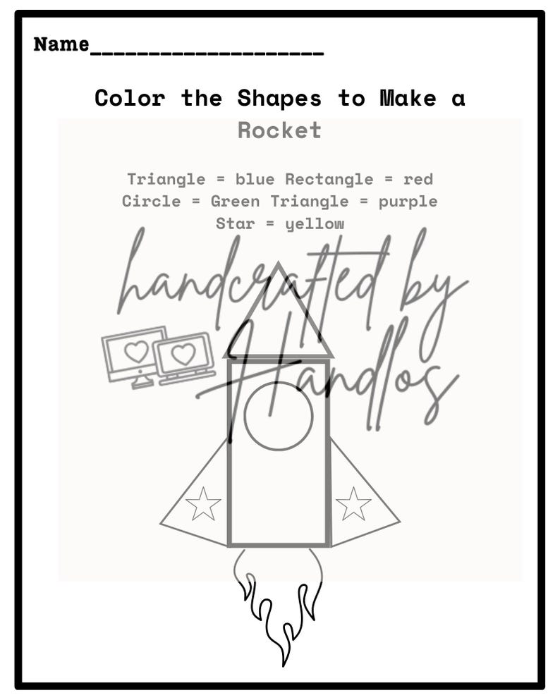 Space Preschool Worksheets: 10 Kids' Printable Learning Activities (PDF ...
