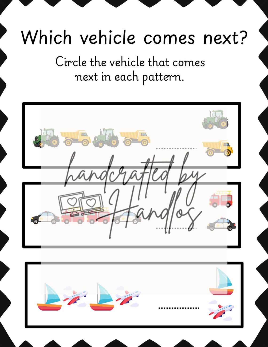 Vehicle Activity Book for Preschoolers Printable PDF Cars Trucks ...