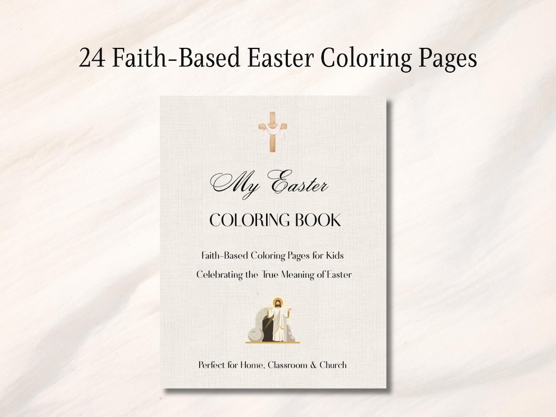 Christian Easter Coloring Book for Kids | Catholic Faith-based Easter ...