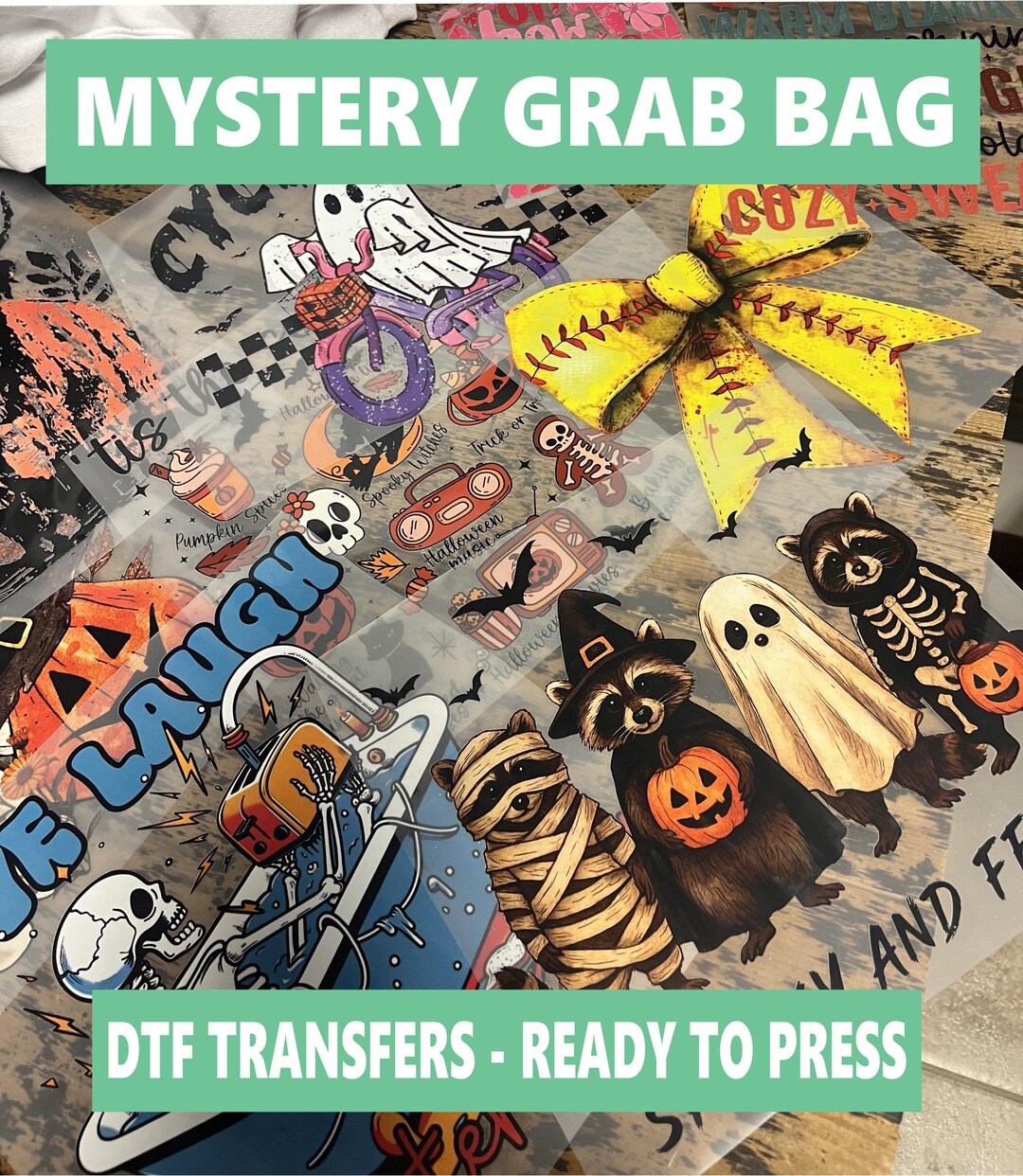 Mystery DTF Transfers Grab Bag - Ready to Press - Pick Your Theme ...
