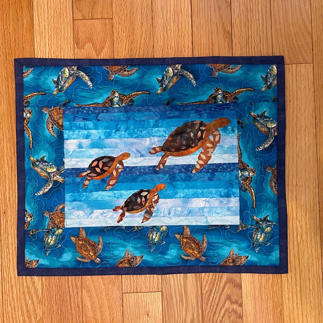 Turtles Quilted Wall Art - Etsy
