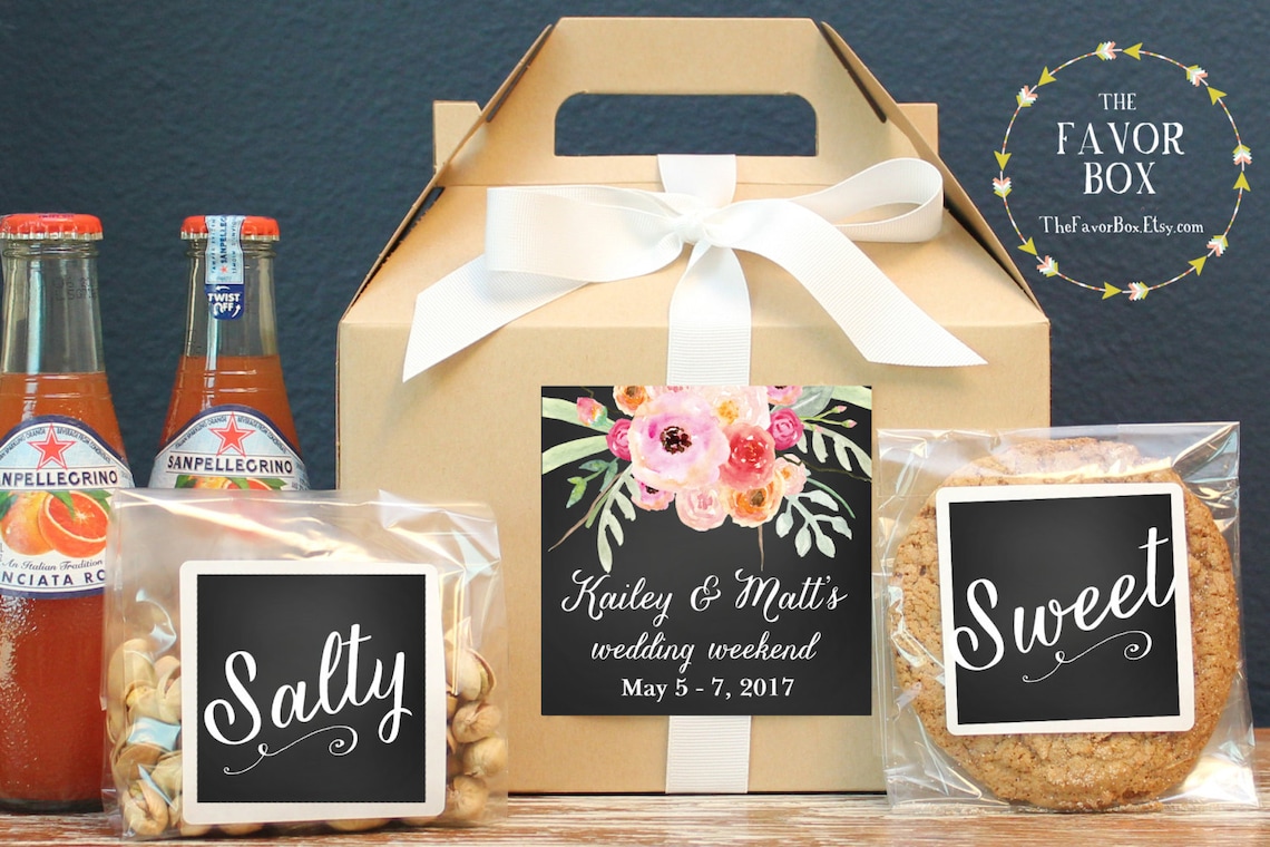 Set of 6-out of Town Guest Box / Wedding Welcome Box / Wedding - Etsy