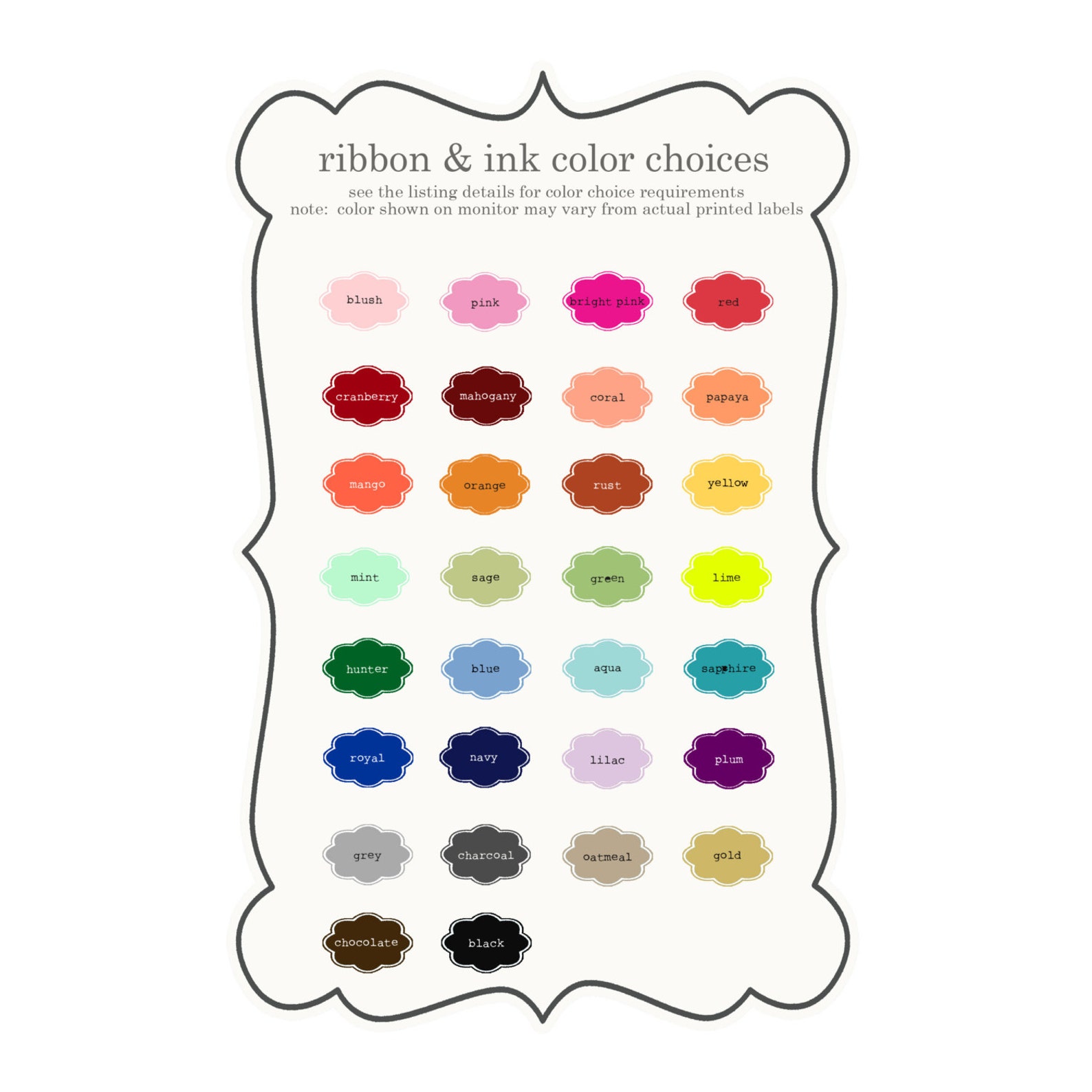 Wedding Favor Labels Jenna Label Design Bridal Shower - Etsy