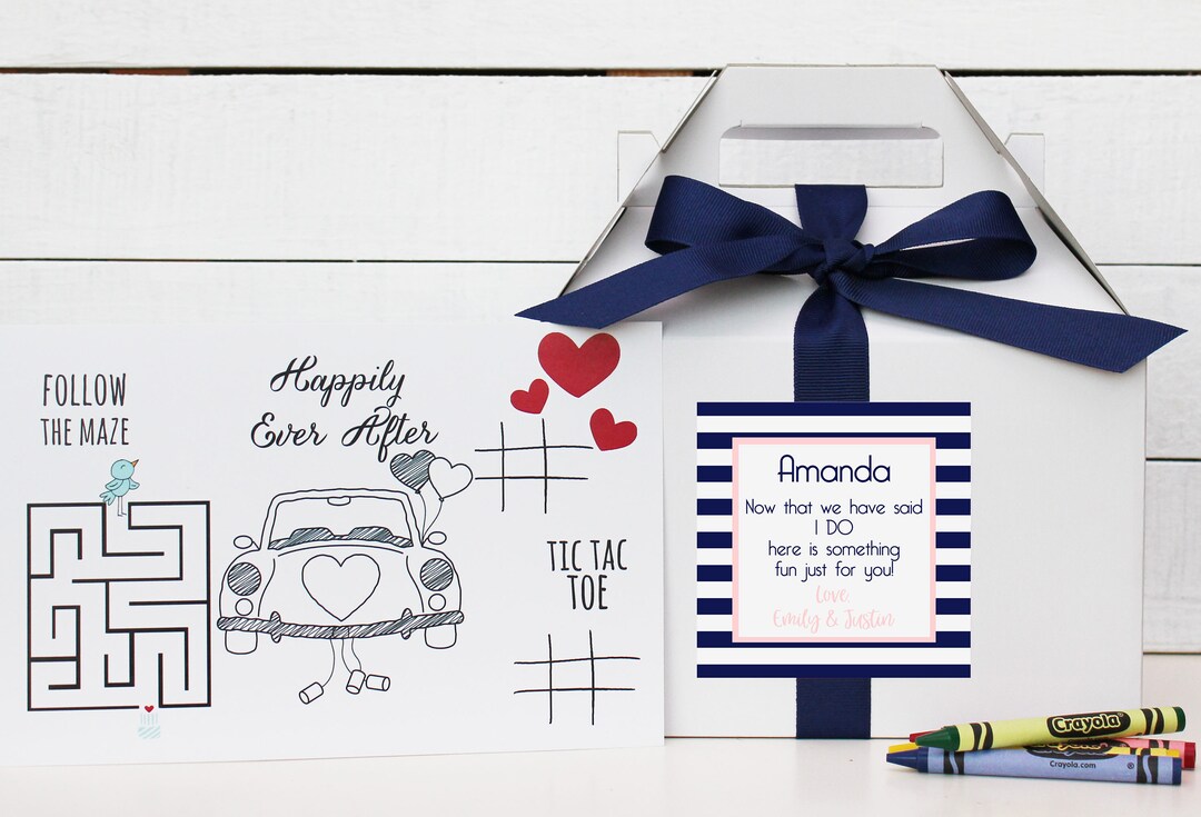 Set of 6 Kids Wedding Boxes ANY COLOR Kids Wedding Favor Box Kids ...