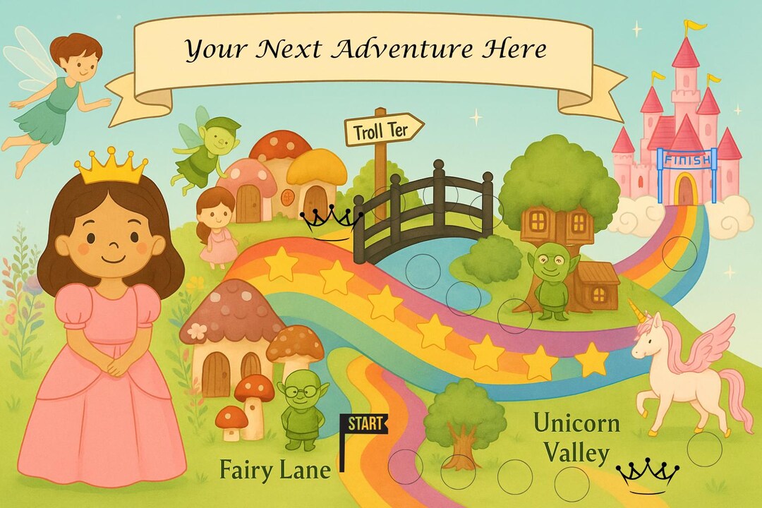 Princess Potty Training Reward Chart: Fairytale Castle Adventure ...