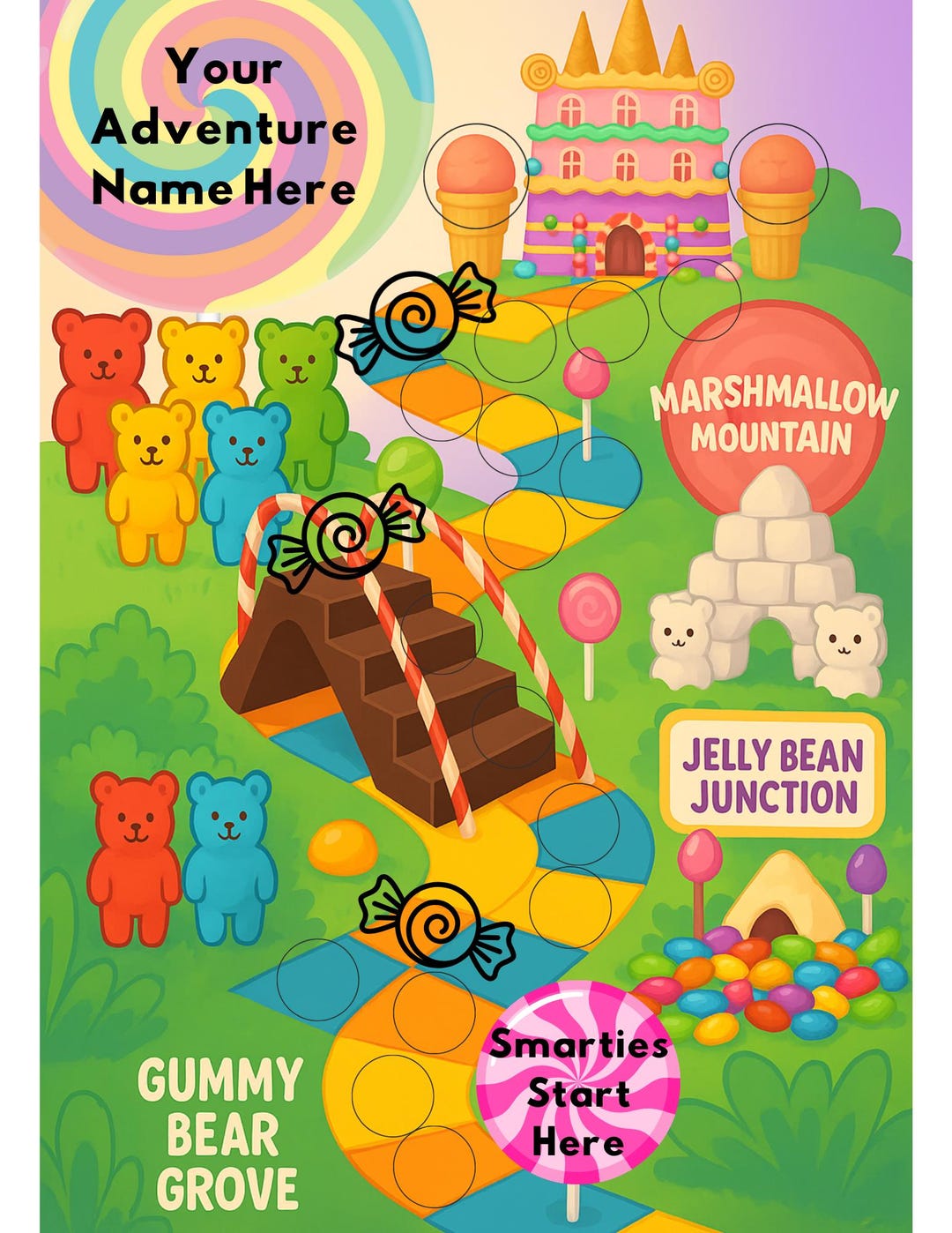 Candy Castle Reading Adventure Chart | Printable Kids Reading Challenge ...