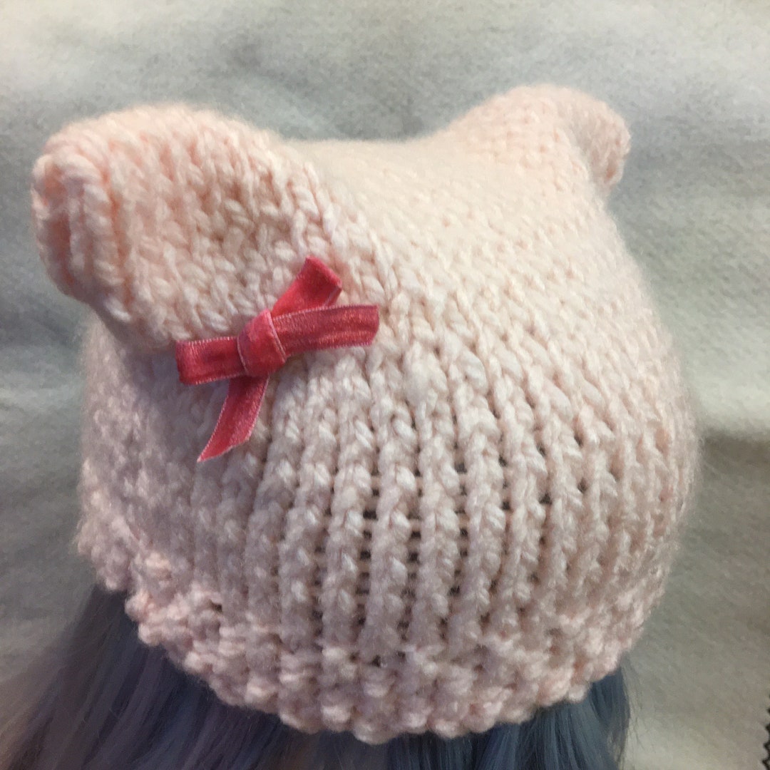 Pink Cat Ear Hats - Etsy