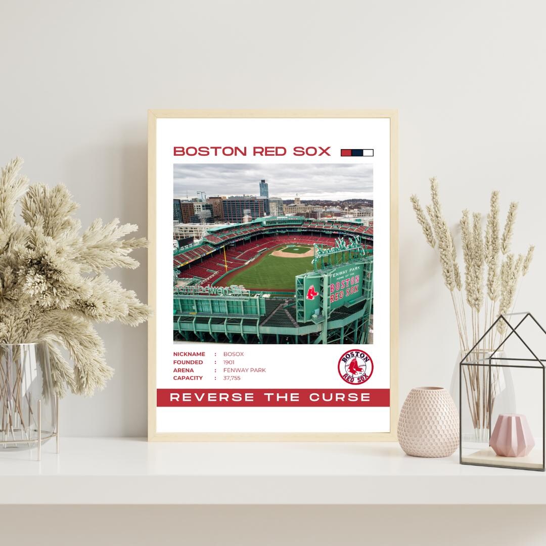 Fenway Park Poster: Boston Red Sox Home Stadium – Digital Baseball Art ...