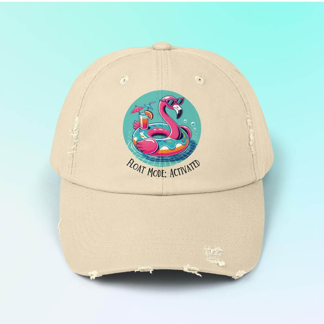 Floating Flamingo Cap - Float Mode Activated Funny Summer Hat - Etsy