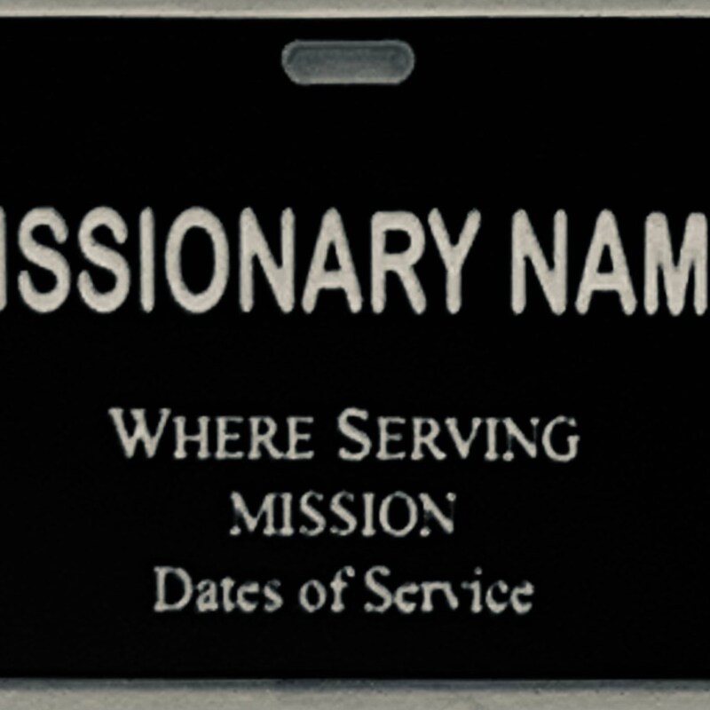 Missionary Tag - Etsy