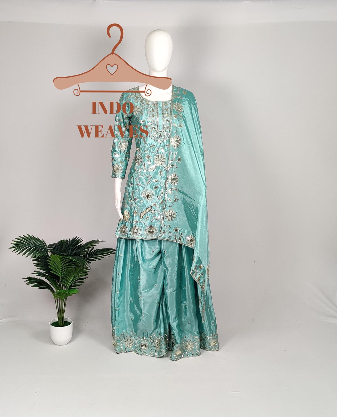 Designer Sharara Suit With Dupatta, Premium Quality 3 Pcs Fully ...