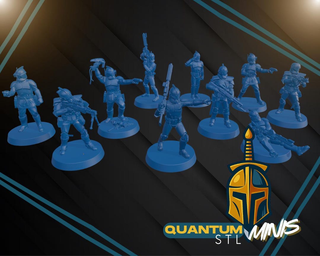 Clone Commander Reaper Squad STL - 1:48 Legion Scale (digital Download ...