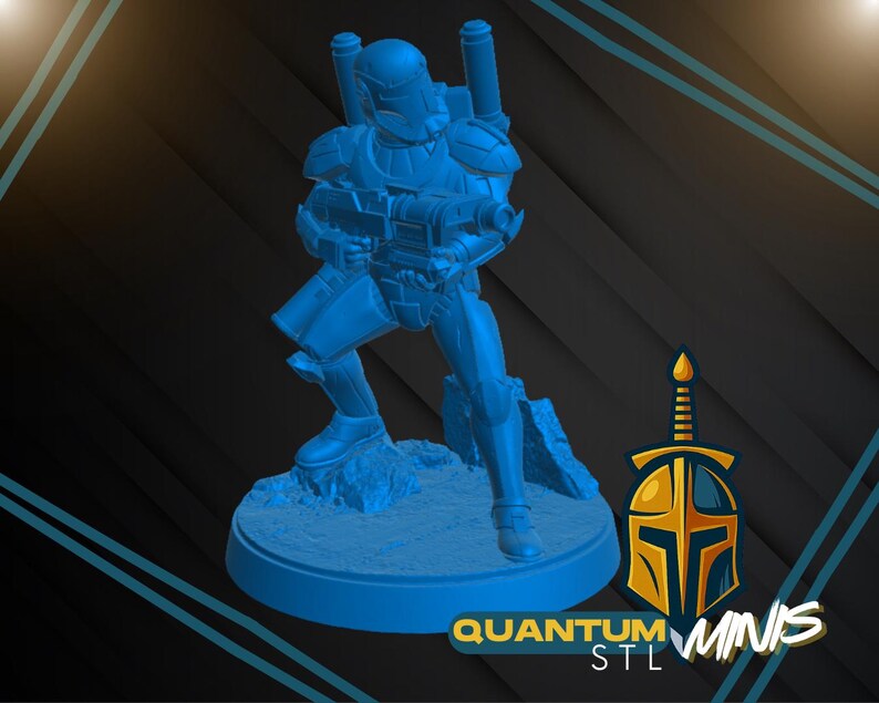 Star Wars Clone Wars Republic Commandos STL 1A - 1:48 Scale Legion 3d ...