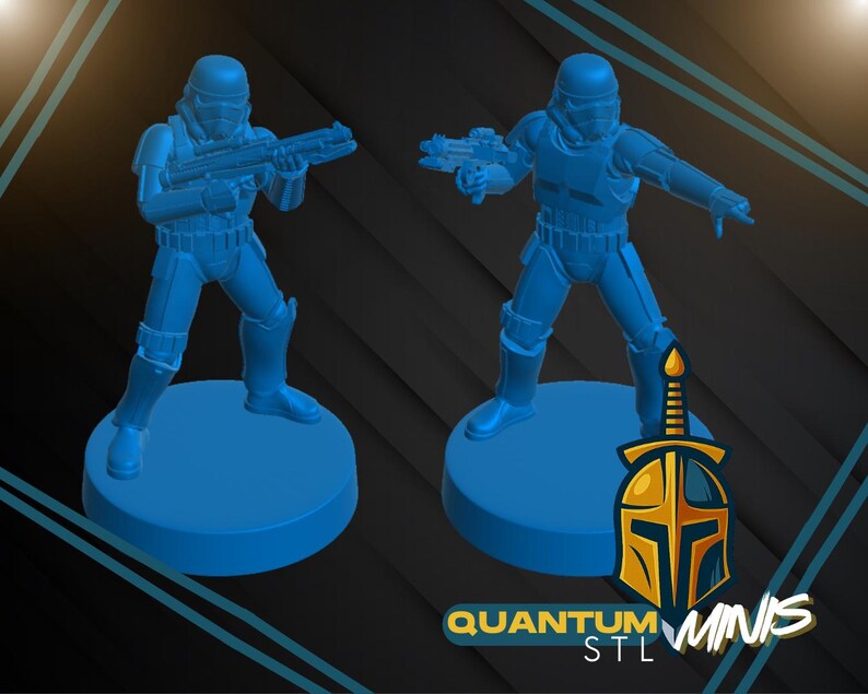 Star Wars Imperial Stormtroopers STL 2A - 10 Poses - 1:48 Scale Legion ...
