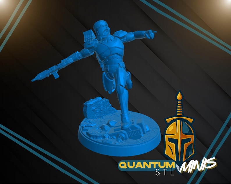 Star Wars Clone Wars Republic Commandos STL 1A - 1:48 Scale Legion 3d ...
