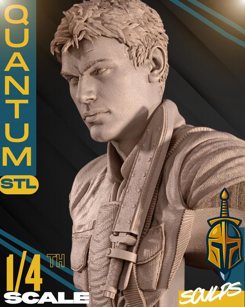 Tactical Survival Agent Chris Portrait Bust STL | Pre-supported ...