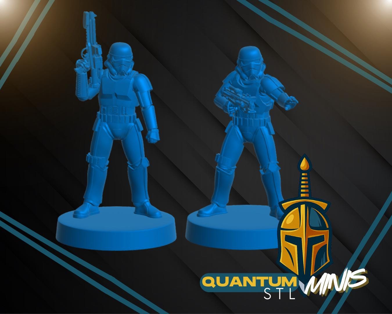 Star Wars Imperial Stormtroopers STL 1A - 10 Poses - 1:48 Scale Legion ...