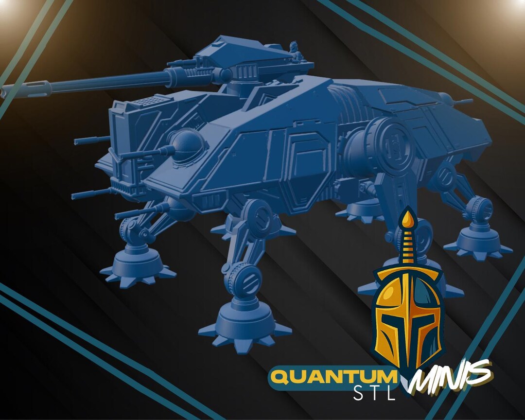 Star Wars AT-TE Walker | 3D Printable Legion Vehicle | 1:48 Scale Clone ...