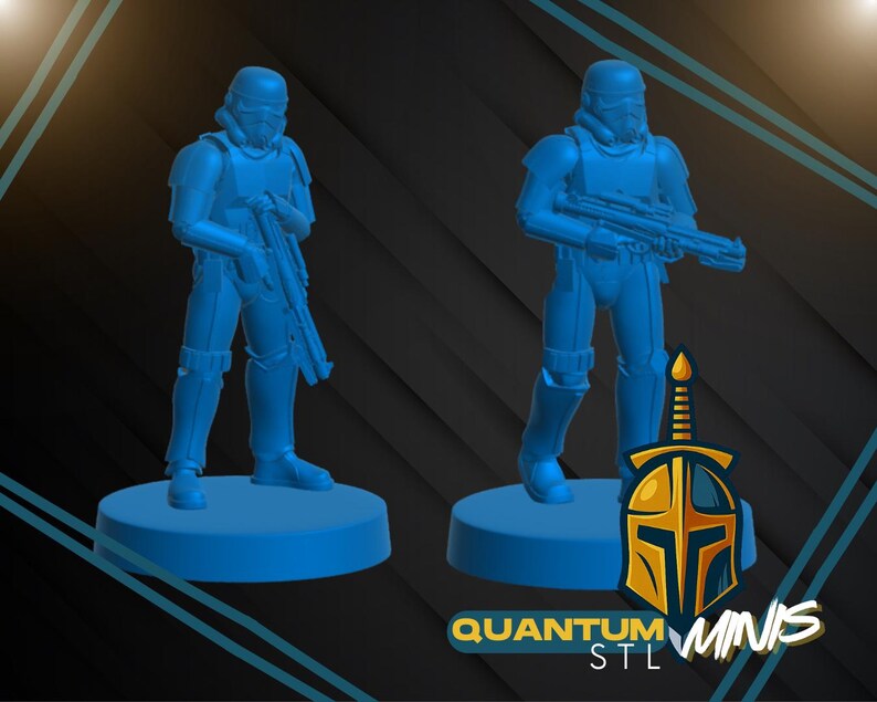 Star Wars Imperial Stormtroopers STL 1A - 10 Poses - 1:48 Scale Legion ...