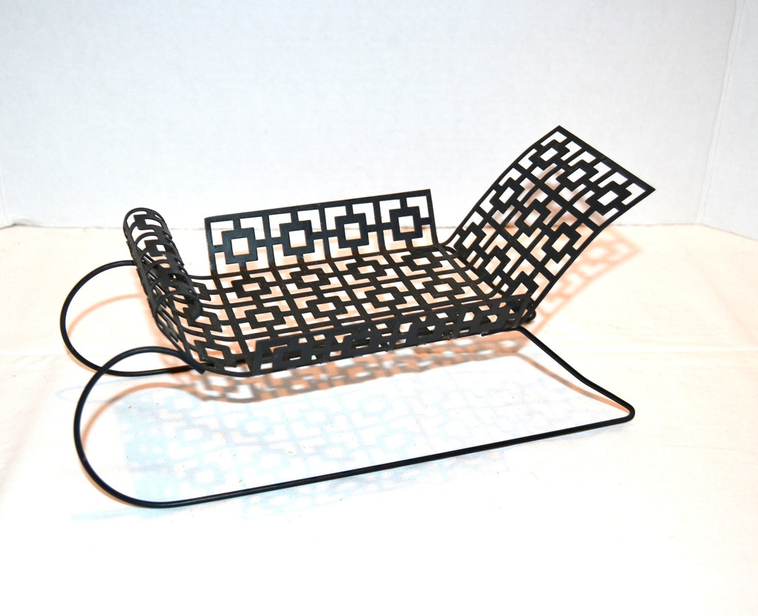 MCM Mod Metal Vintage Sled 1950's - Etsy