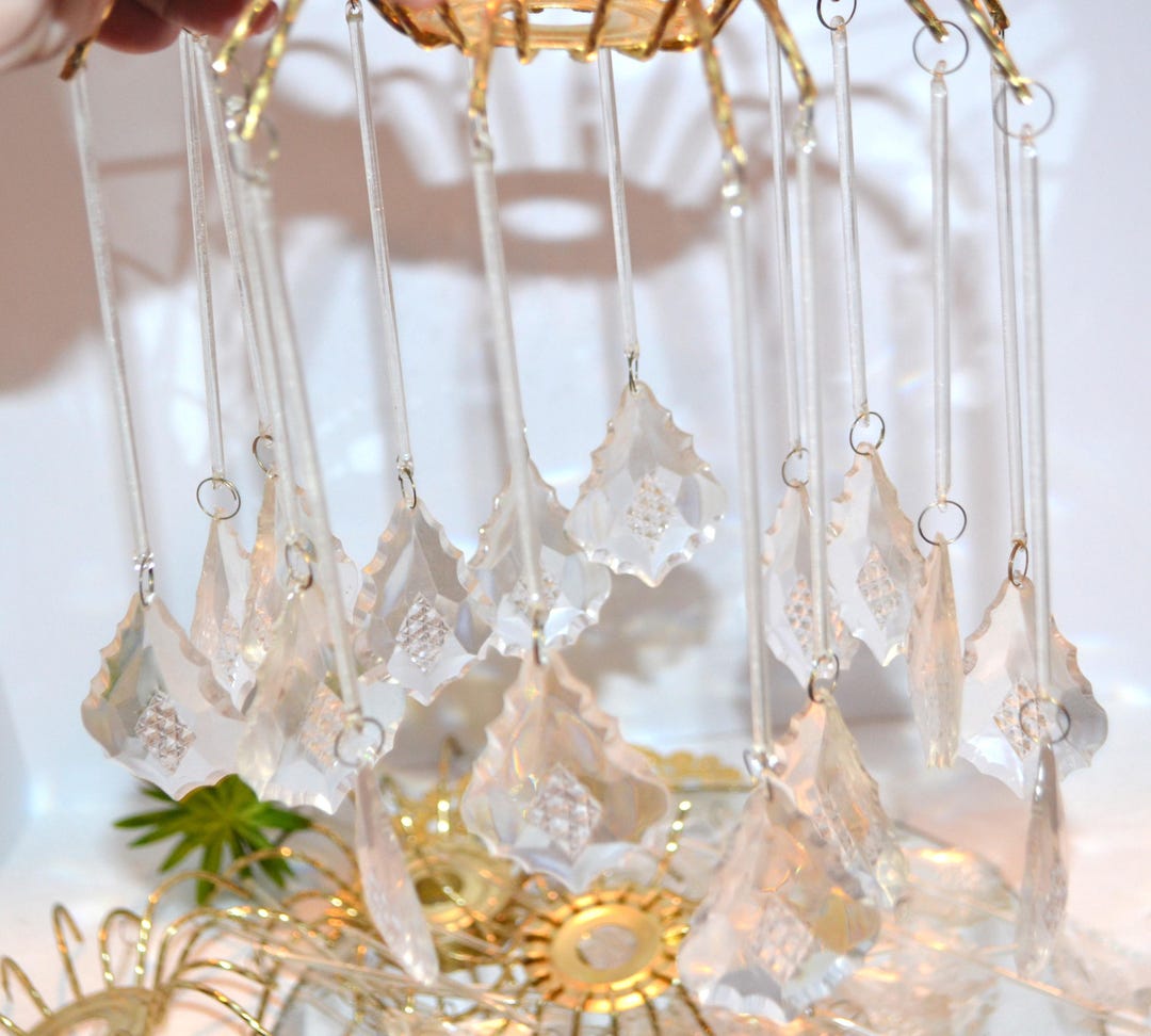 Chandelier Repurpose Glass Prisms for Decorating Tree Ornaments and ...