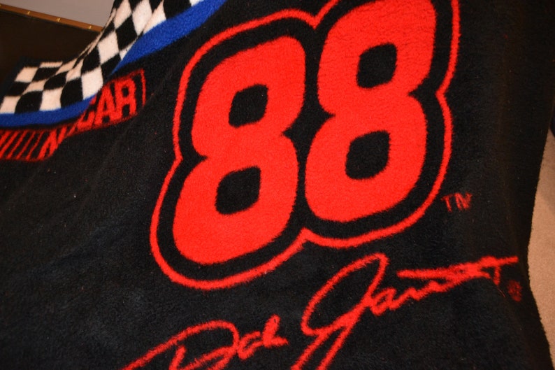 Vintage Dale Jarrett Blanket Nascar Race Track Print Biederlack - Etsy