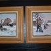 Vintage Amish Winter Scenes Framed C. Carson Paintings - Etsy