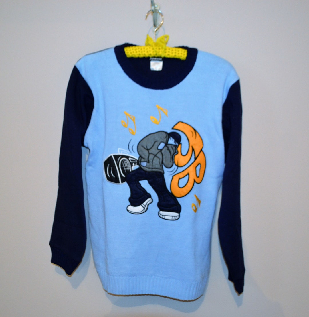 Boom Box With Rad Dancer Sweater 90's - Etsy