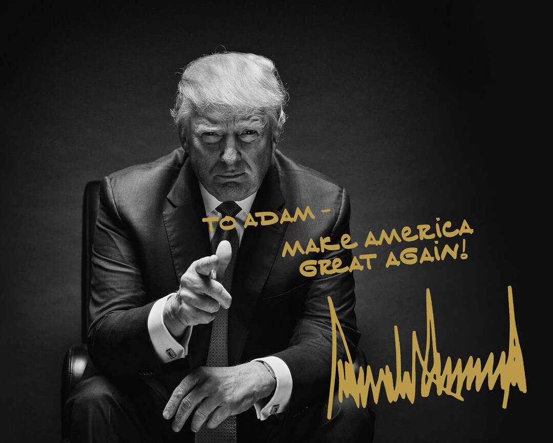 President Donald Trump Customized/personalized 8"x10" Photo - MAGA! - Etsy