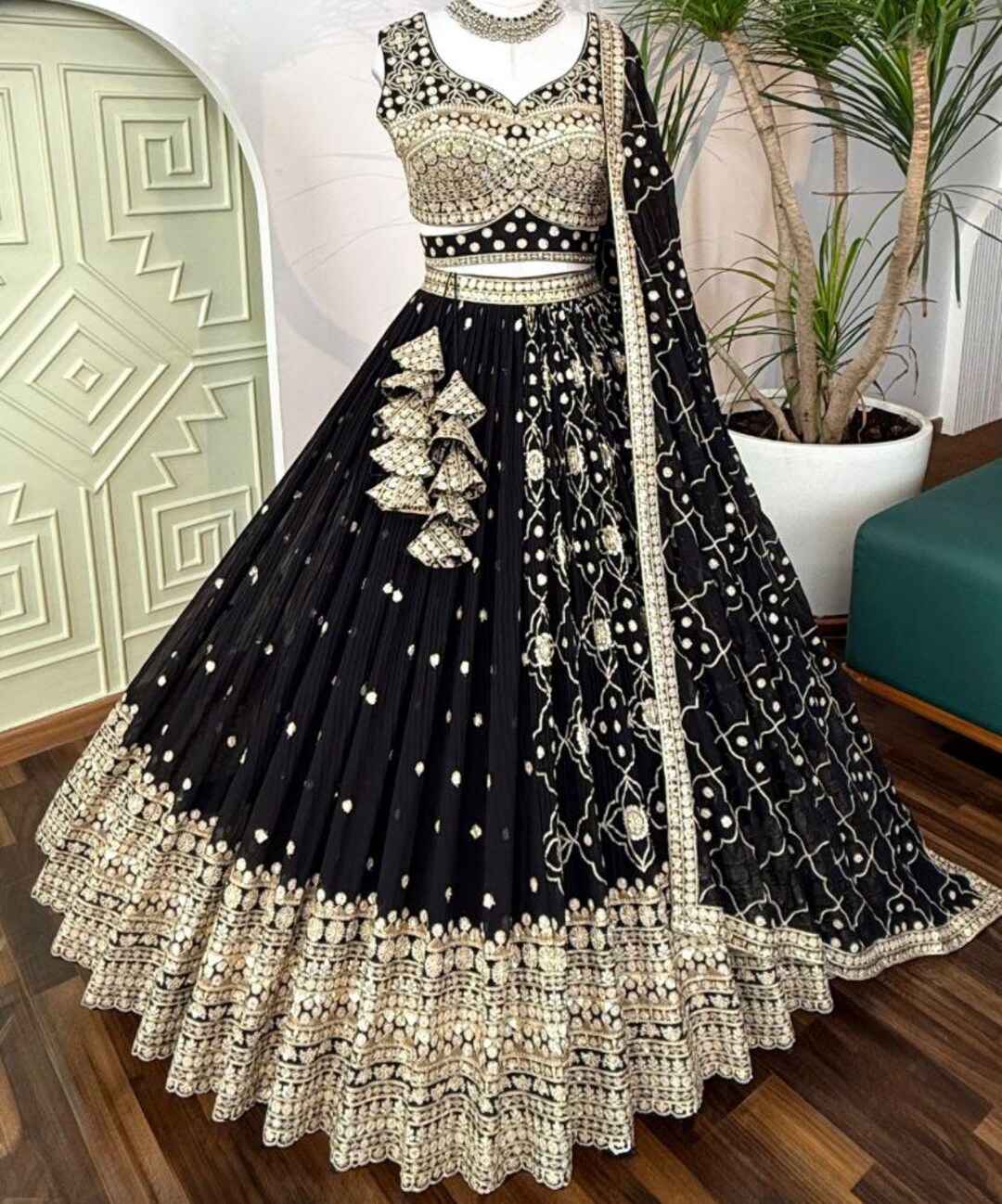 Traditional Lehenga Choli With Dupatta | Handmade Ghagra Choli ...