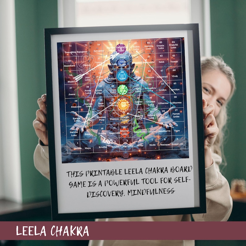 Printable Leela Chakra Board Game PDF | Spiritual Self-discovery Game ...