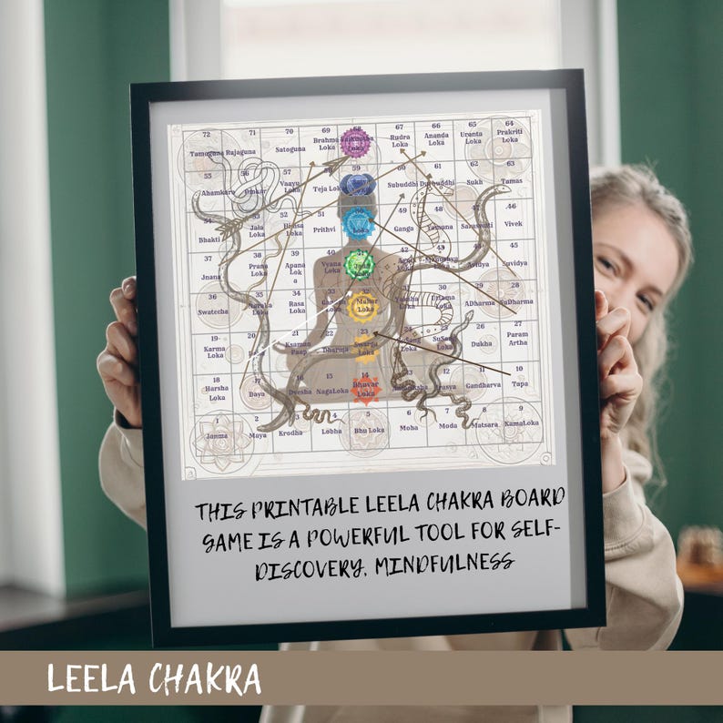 Printable Leela Chakra Board Game PDF Spiritual Self Discovery Game ...