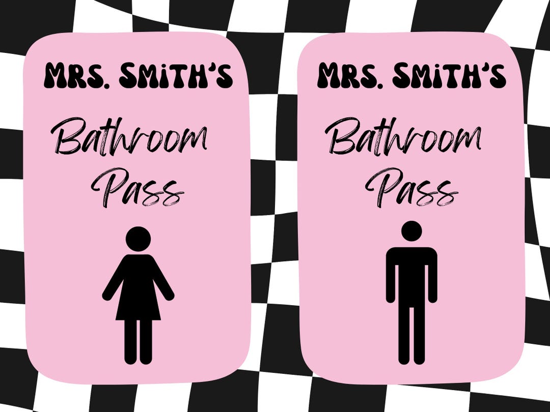 Aesthetic Classroom Passes Editable - Etsy