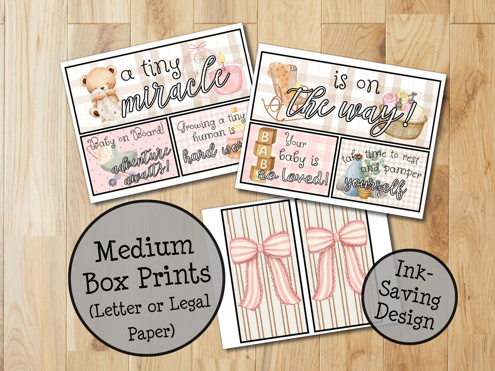 Pregnancy Care Package Printables: DIY Box Decor (instant Download) - Etsy